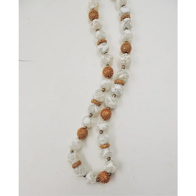 Vintage 1960s Napier Art Glass Beaded Necklace | Chairish