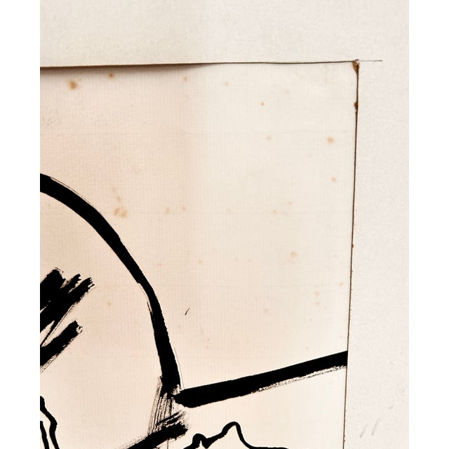 Huddled Figure Ink on Bristol Board by Patricia Minerva Varga | Chairish