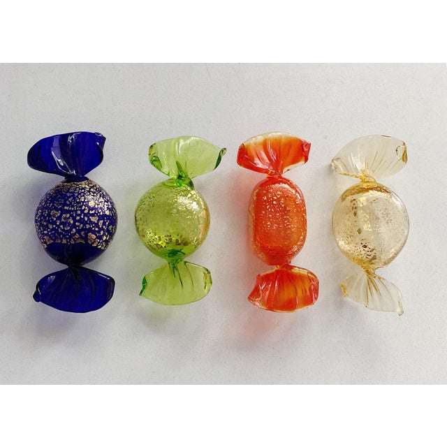 Vintage Italian Murano Glass Candies - Set of 4 | Chairish