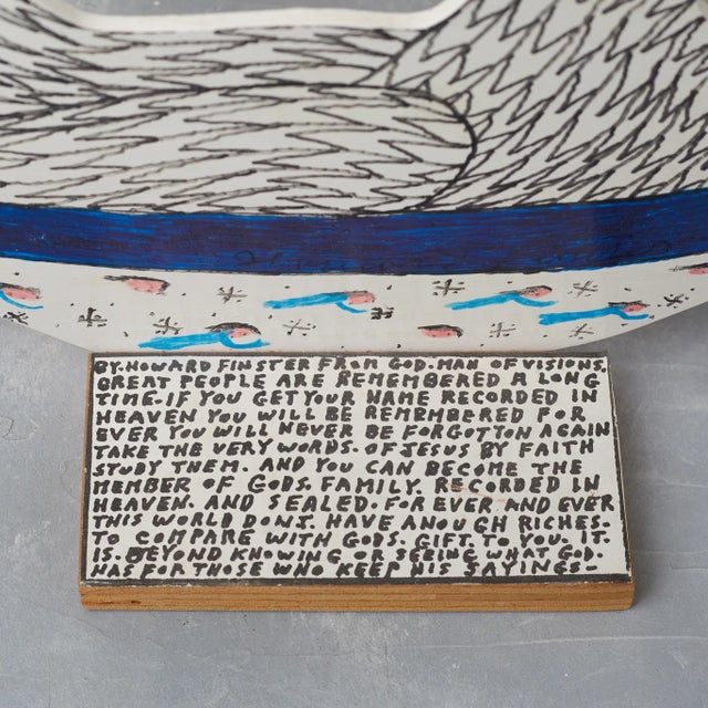 Howard Finster Hen – Painted Wood Sculpture | Chairish