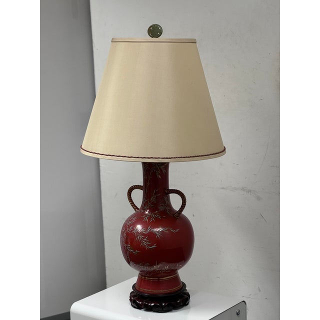 Vintage Leonard R. Foss Chinoiserie Style Table Lamp | Chairish