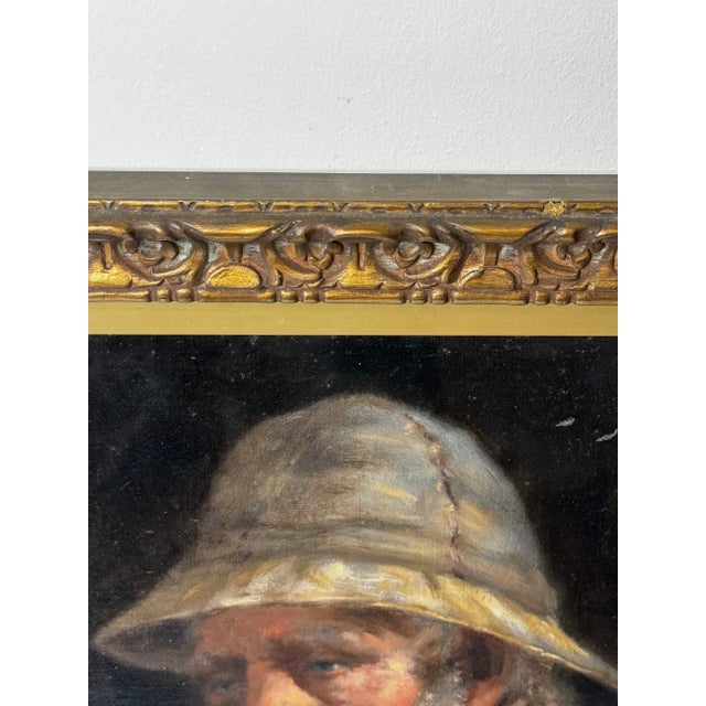 British Newlyn School Oil Painting Portrait Cornish Fisherman by David ...