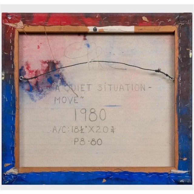 Modernist American Abstract Expressionist Pop Art Painting on Canvas James Yohe, 1980 | Chairish