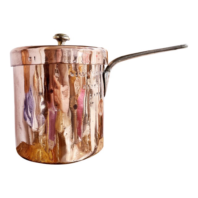 1871 Copper Pot and Lid From Willis's Rooms London | Chairish