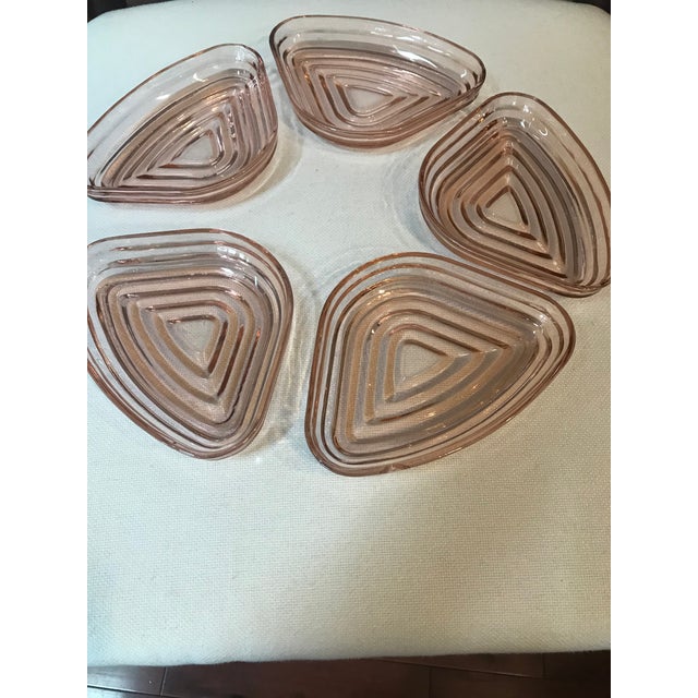 Early 20th Century Pink Depression Glass Party Platter | Chairish