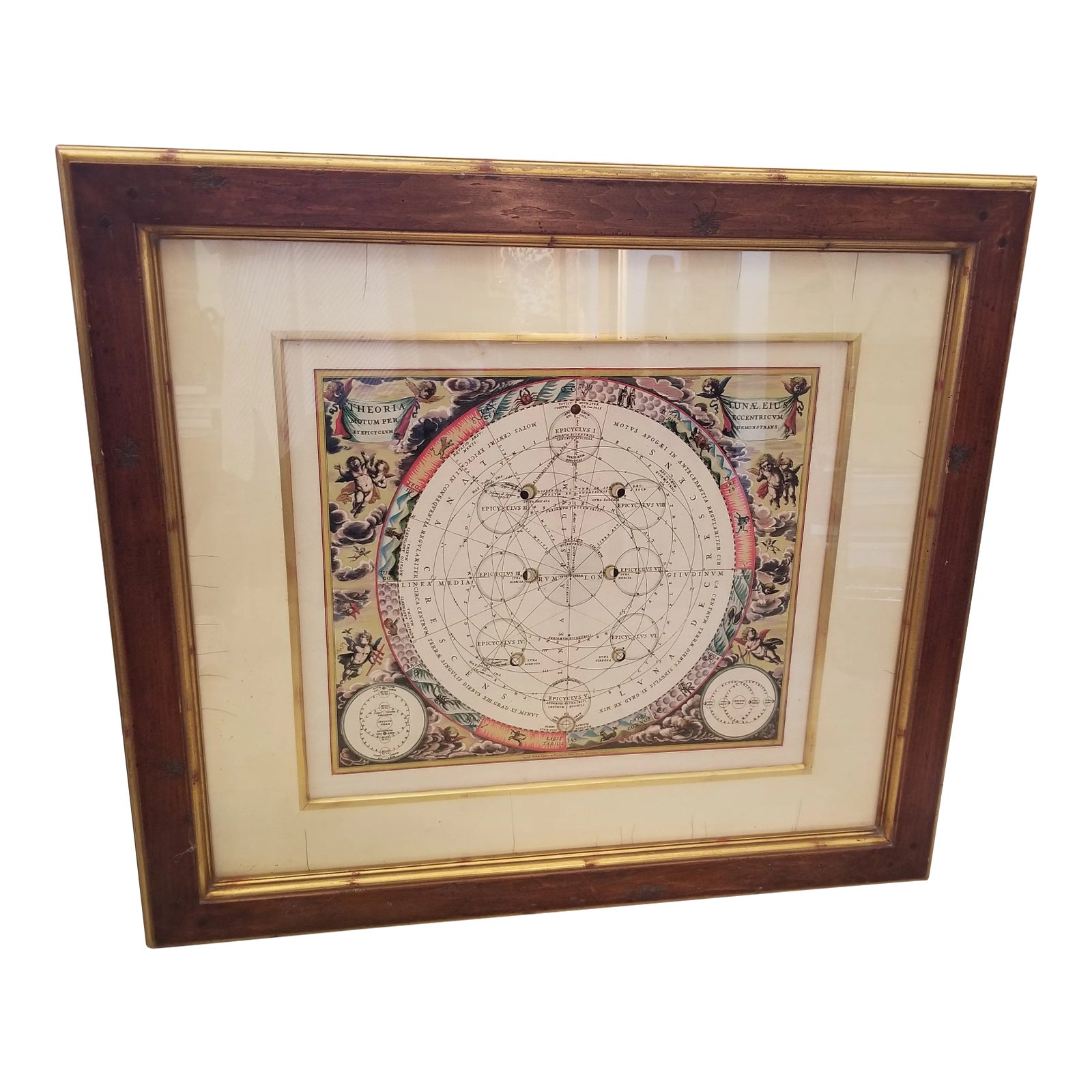 Custom Frame Celestial Map | Chairish
