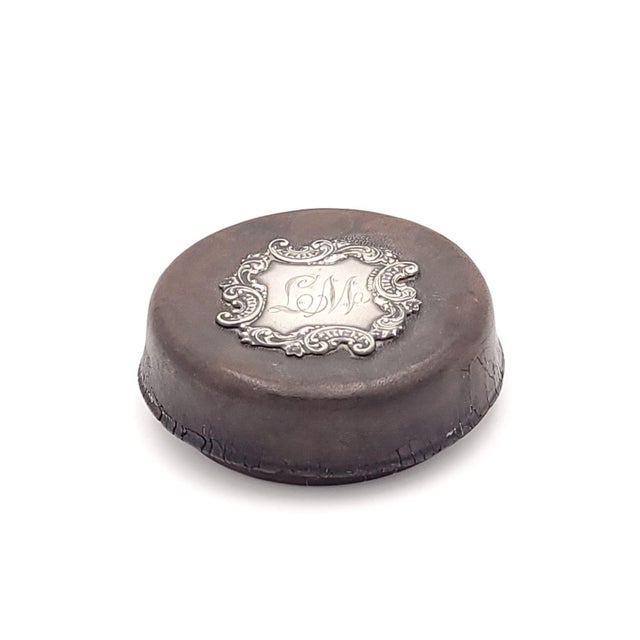 Leather and Silver Snuff Box, Circa 1890 | Chairish