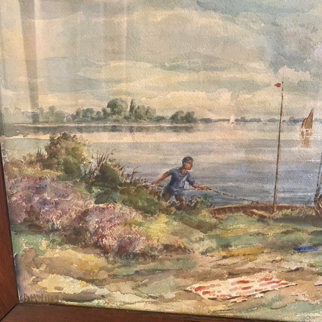 Listed British Artist Bernard Harper Wiles 1883-1966 - Signed Framed ...