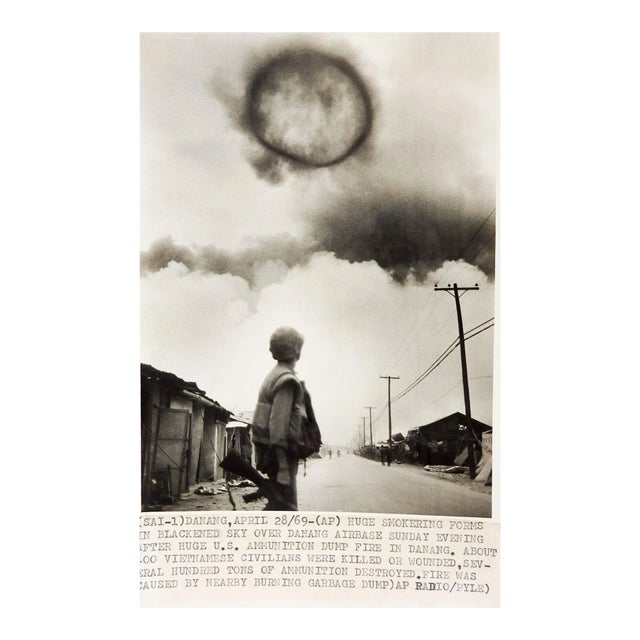 1969 Richard Pyle Ap Reporter Danang Smoke Ring Ammo Dump Fire ...