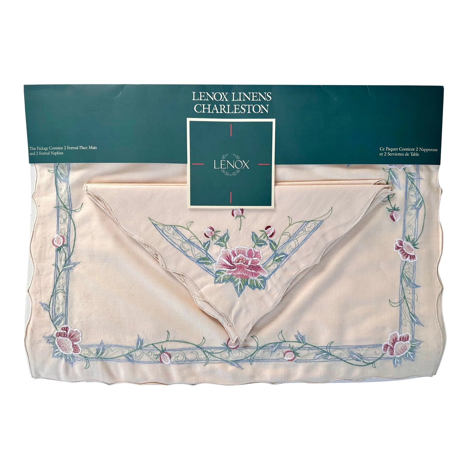 1990 Lenox Table Linens Set- 4 Pieces | Chairish