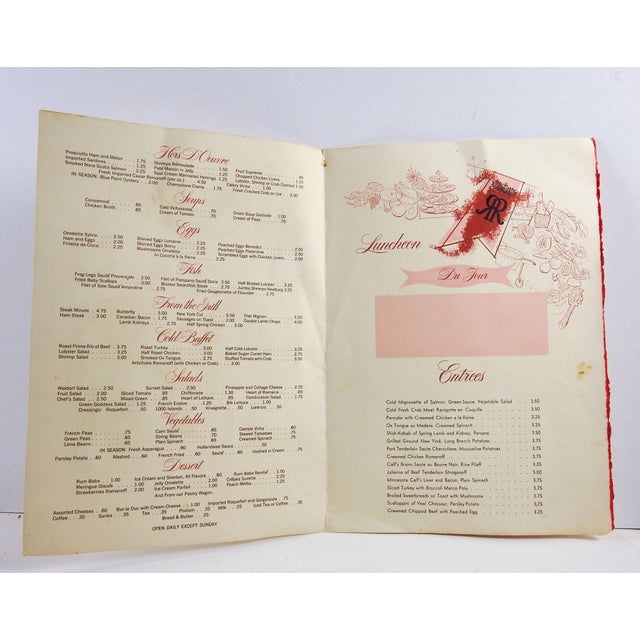 Romanoffs Menu Signed by Cesar Romero Beverly Hills Hollywood | Chairish