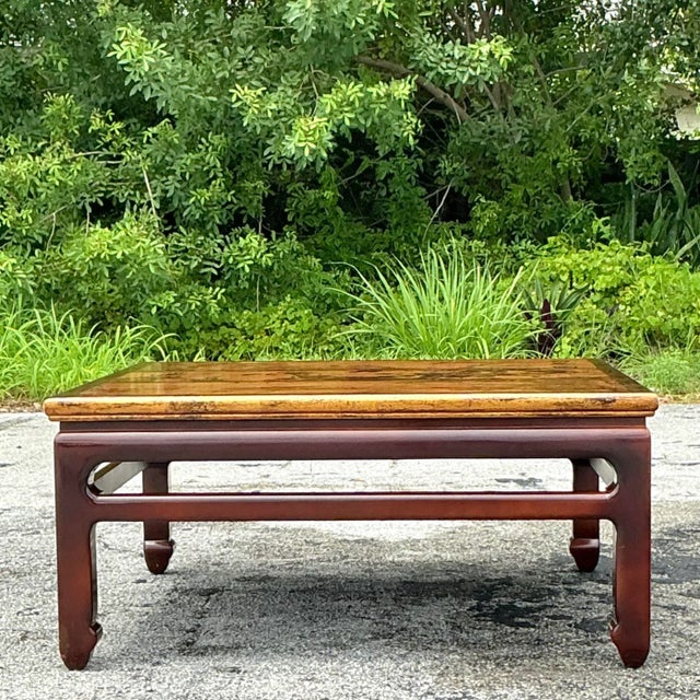 Vintage Asian Chinoiserie Coffee Table | Chairish