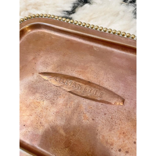 Antique Copper Lillianette Cigars Change Tray | Chairish