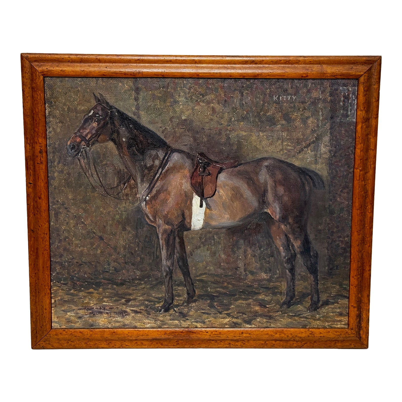 Oil Painting Kitty Hunter Mare of the Chiddingfold, Leconfield ...