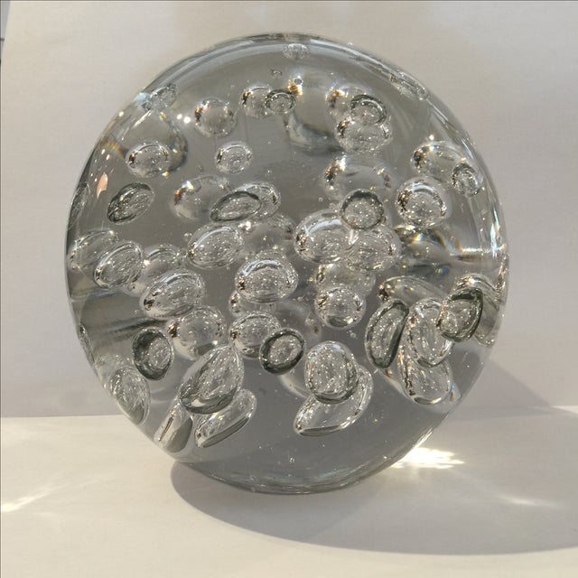 Large Glass Bubble Ball Chairish