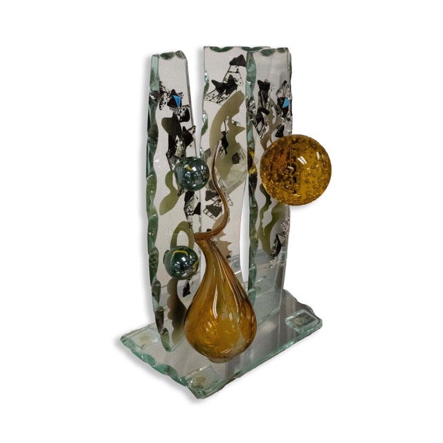 Early 21st Century Steve Brewster Signed Modern Forms Abstract Fused ...
