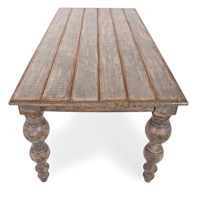 Distressed Farmhouse Dining Table | Chairish