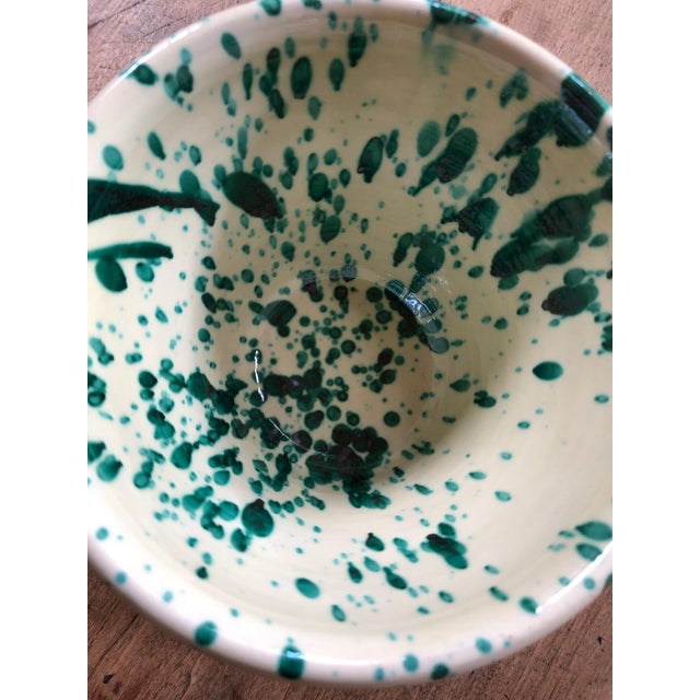 Splatterware Serving Bowl- Made in Italy | Chairish