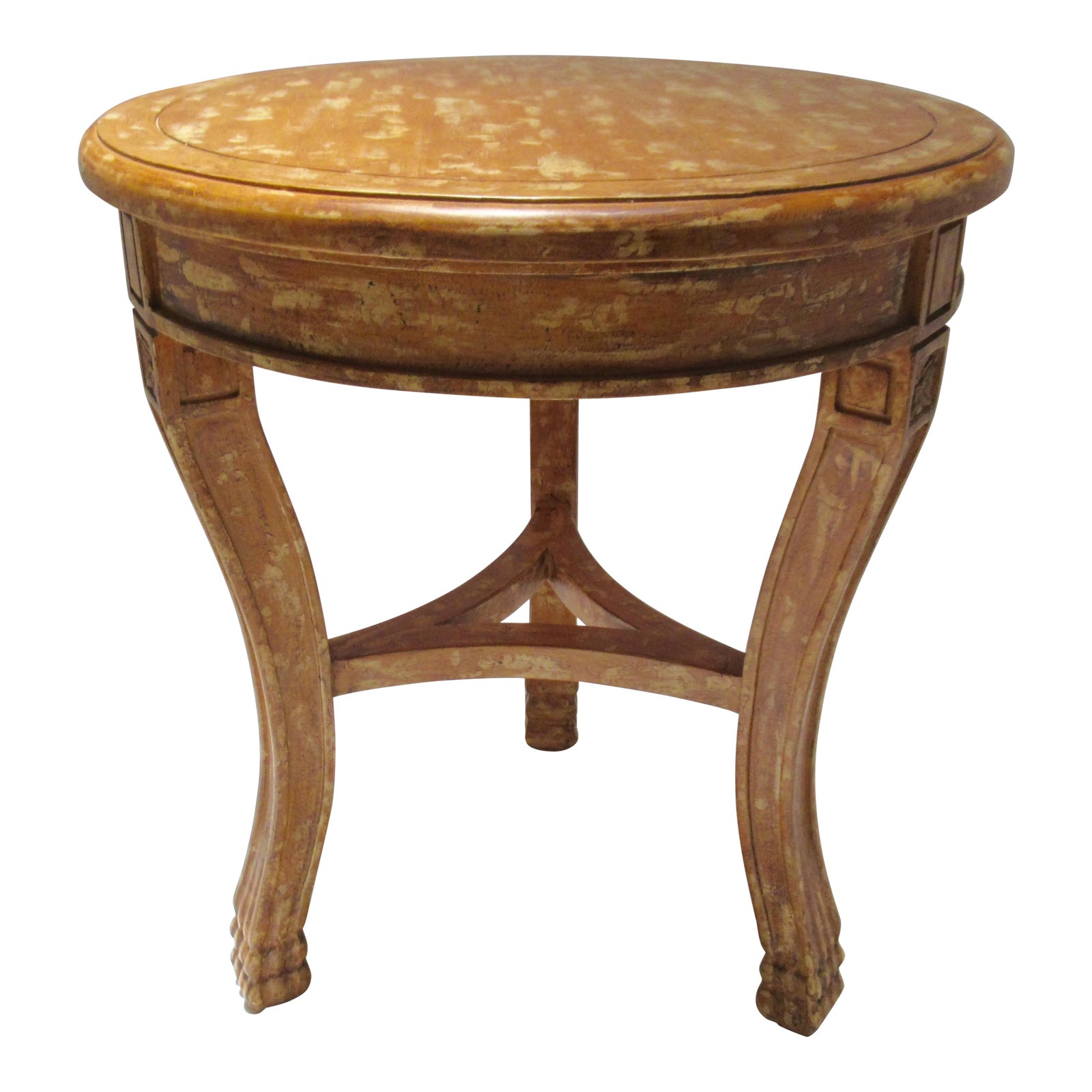 Vintage C.1987 Italian Mediterranean-Style Butterscotch Carved Lion ...