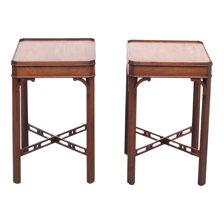 Mahogany Side Tables by Bevan Funnell for Reprodux England, 1960s, Set ...