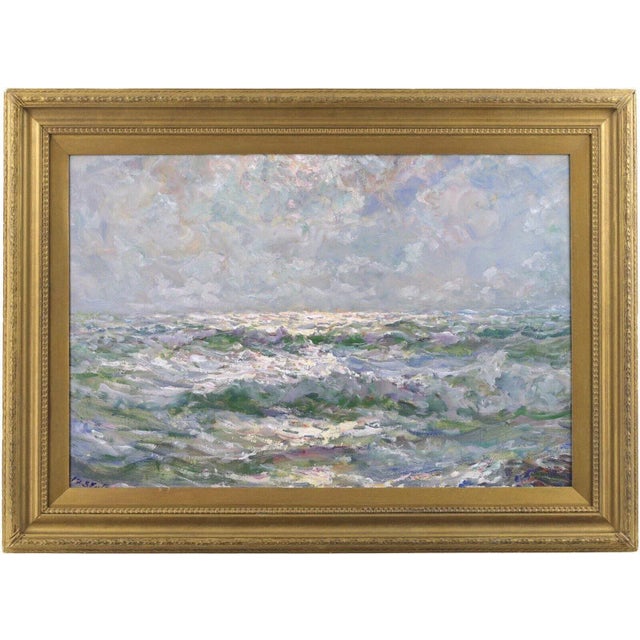 Impressionist Seascape Oil Painting John Falconer Slater 1857-1937 ...