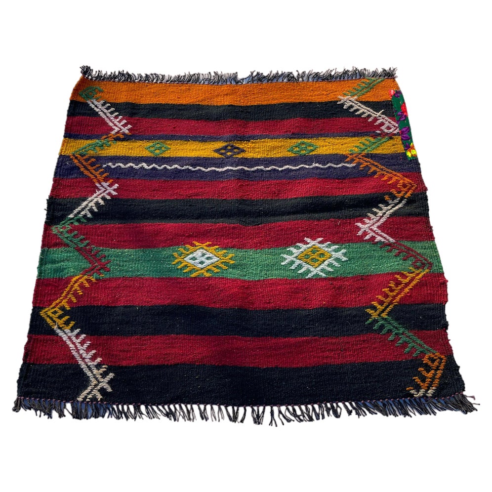 Vintage Turkish Traditional Kilim Rug, 1930s | Chairish