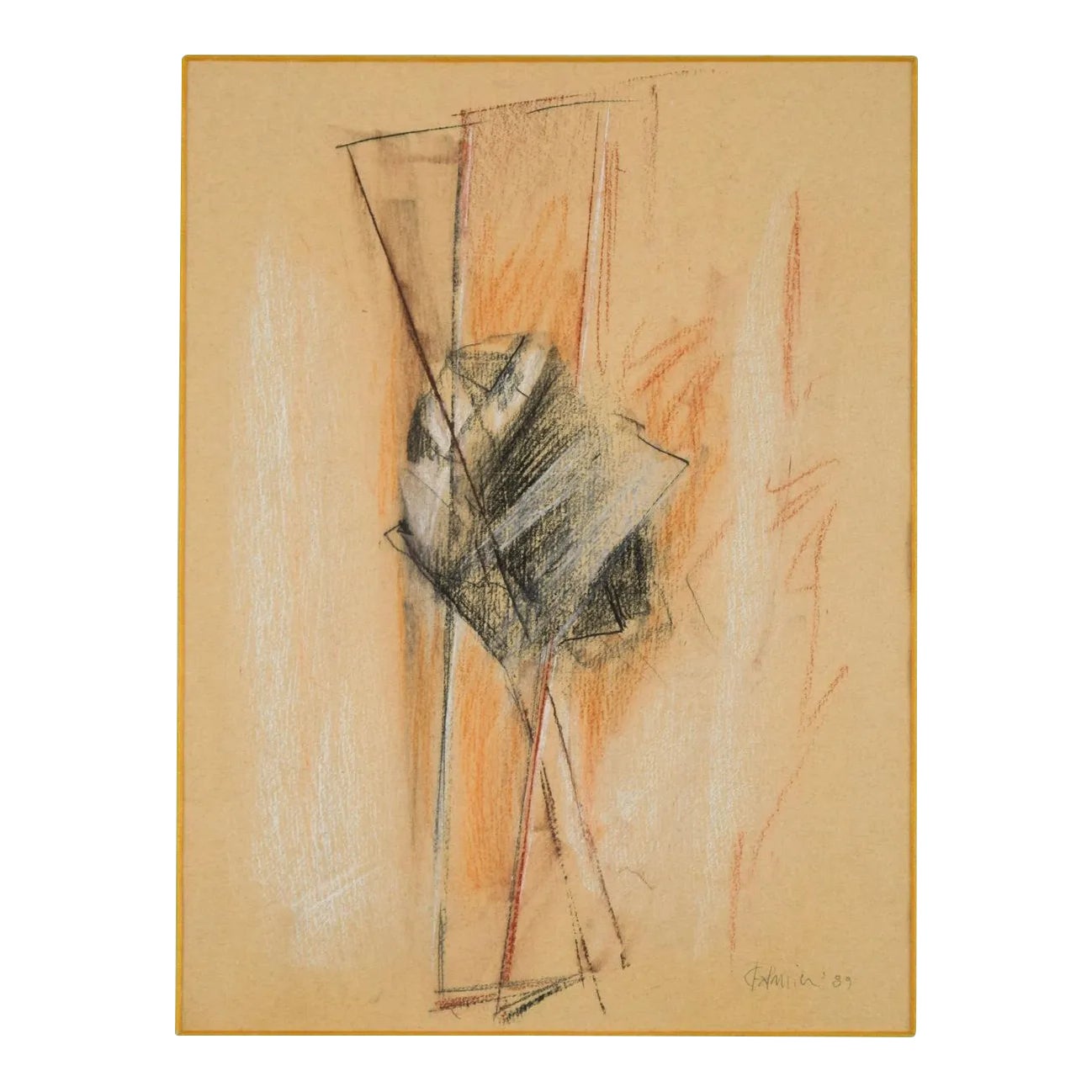Abstract Composition - Original Pastel Drawing by Claudio Palmieri ...