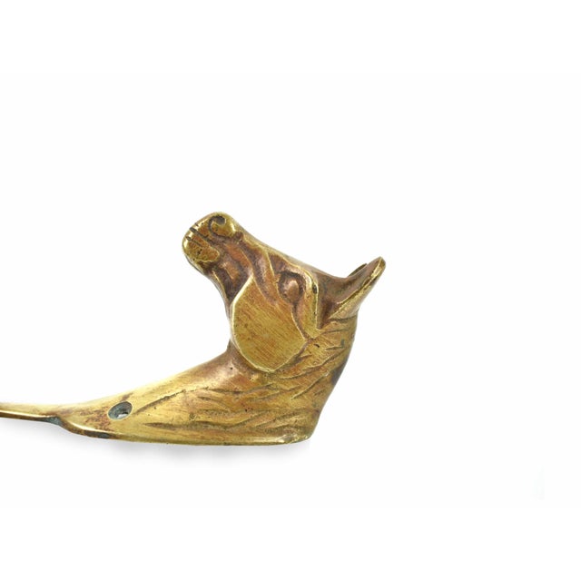 Mid Century Modern Solid Brass Horse Head Wall Mount Hook | Chairish