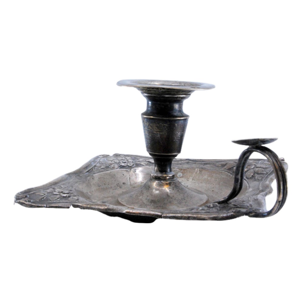 Silver Paddle with Smooth Center and Raised Edge | Chairish