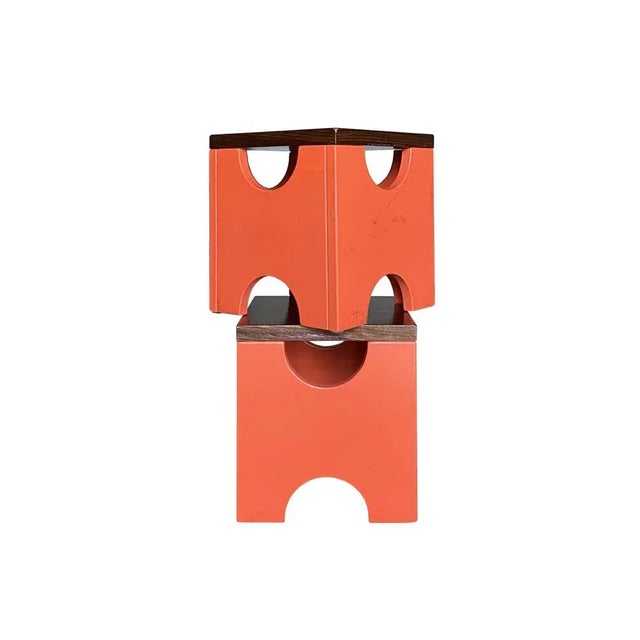 Dado Stools attributed to Ettore Sottsass for Poltronova, 1960s, Set of ...