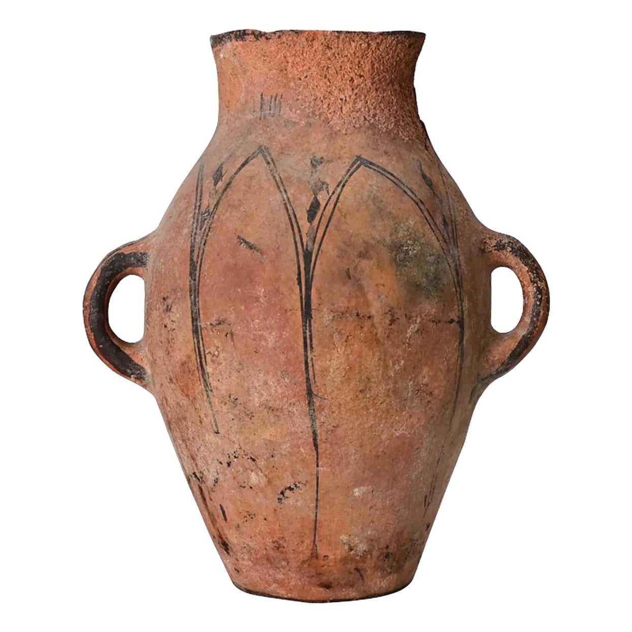 Moroccan 19th century Berber Terracotta Water Jug | Chairish