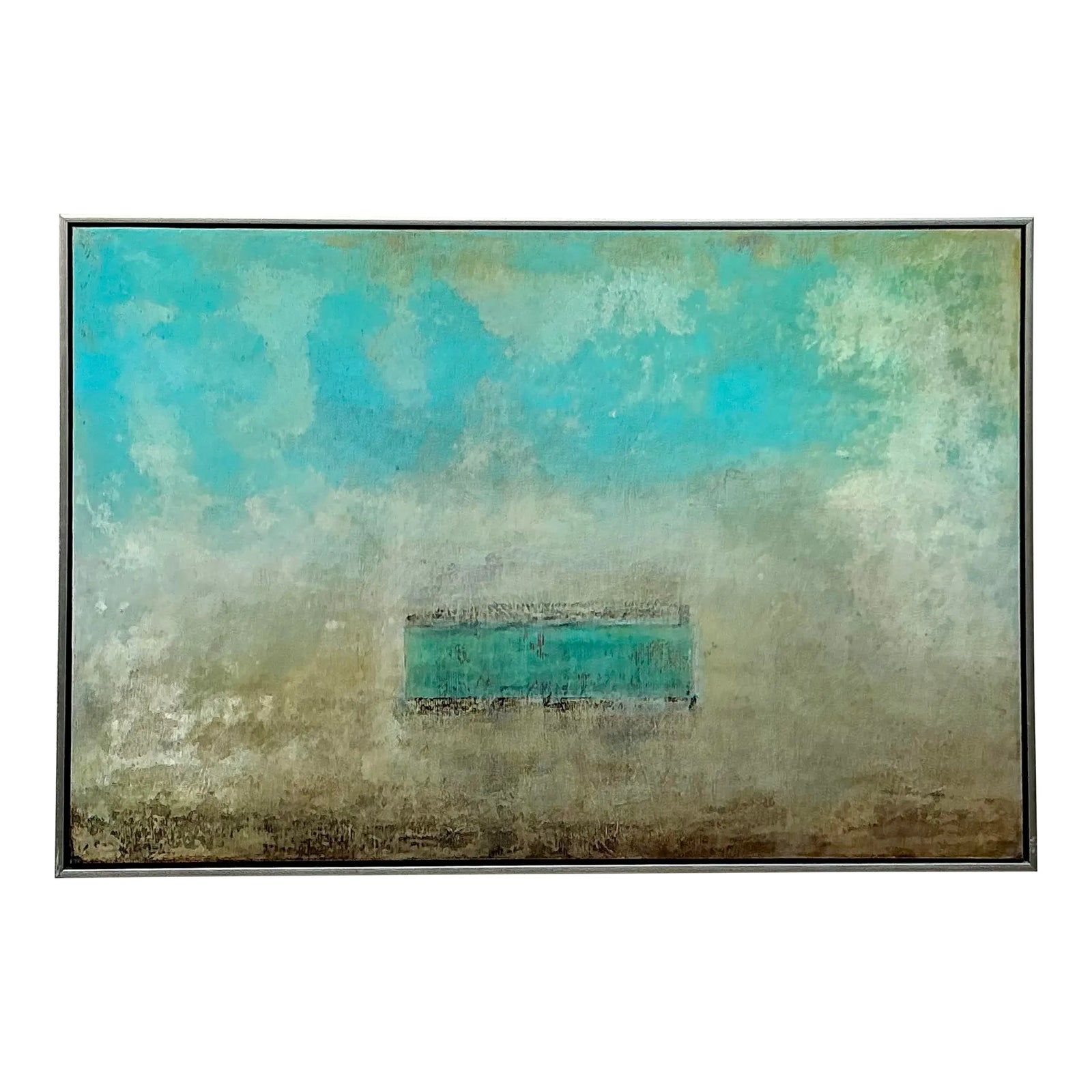 Vintage Boho Scott Upton Abstract on Canvas | Chairish