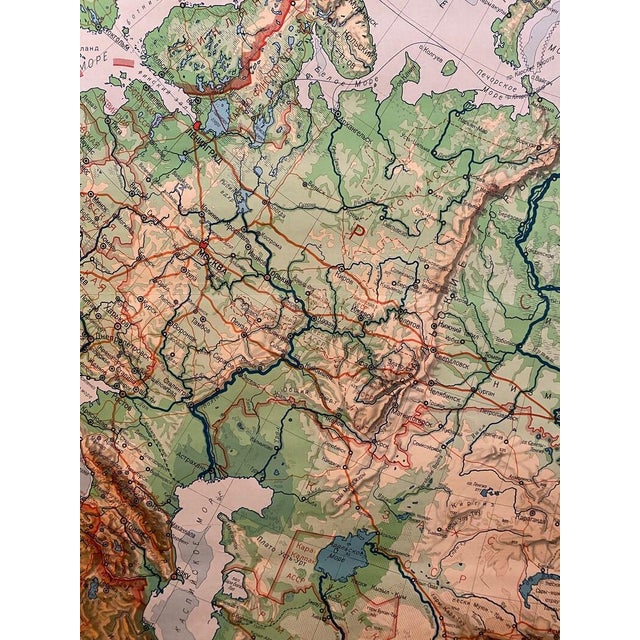 Vintage 1950s Map by Cartocraft. Denoyer-Gepppert Co. | Chairish