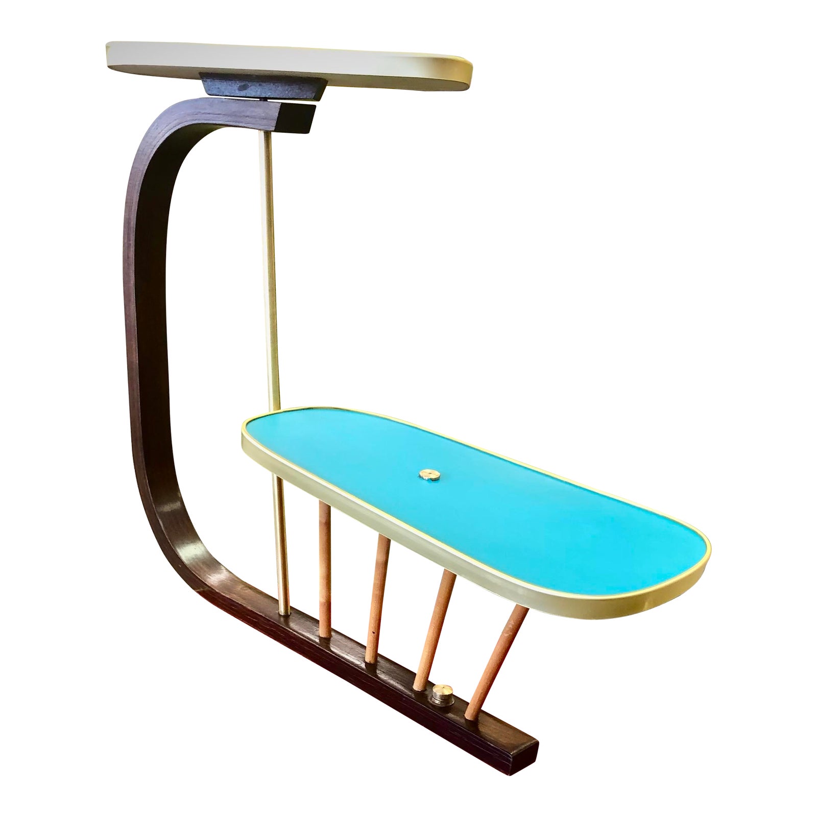 1950s German Mid-Century Modern Adjustable Plant Stand Table | Chairish