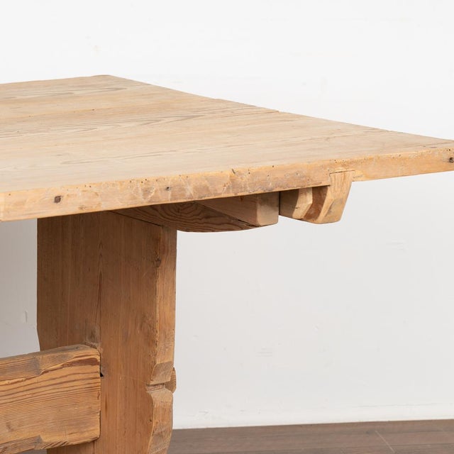 Swedish Pine Farm Table Dining Table, Circa 1820-40 | Chairish
