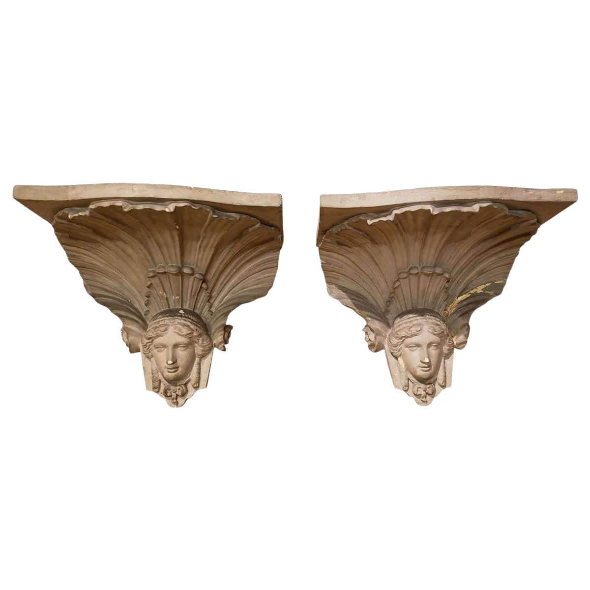 Empire Figural Architectural Bracket - 19th Century | Chairish