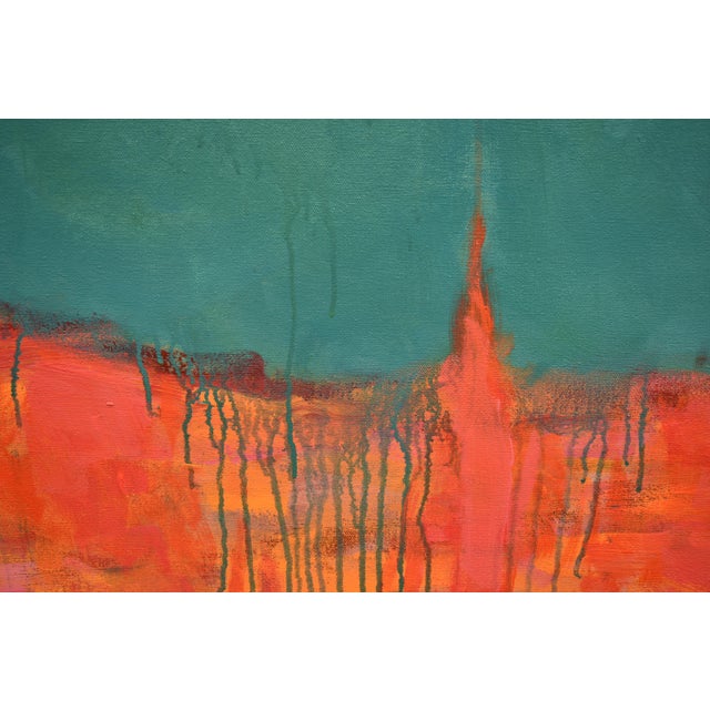 Sunset in the Pines , by Stephen Remick. Large Contemporary, Abstract ...
