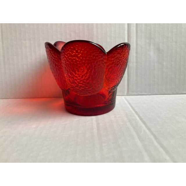 1960s Mid Century Modern Ruby Red Viking Glass | Chairish
