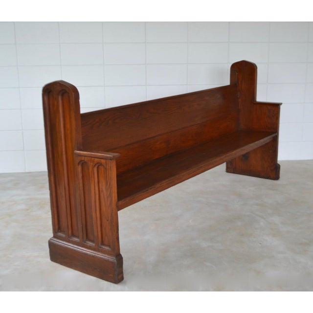 Early 20th Century Wooden Bench | Chairish