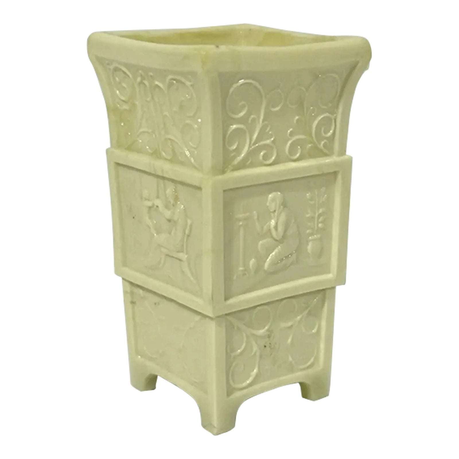 Late 19th Century Sowerby Glass Vase | Chairish