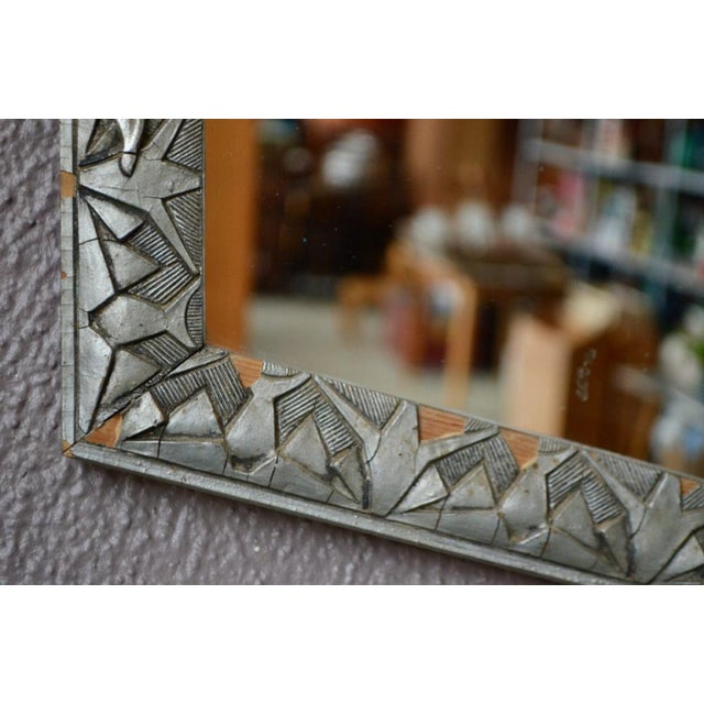 Art Deco Silver Mirror, 1930s | Chairish