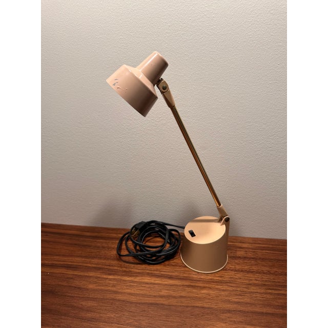 Vintage Beige Tensor Desk Lamp Articulating Brass Arm Mid-20th Century ...