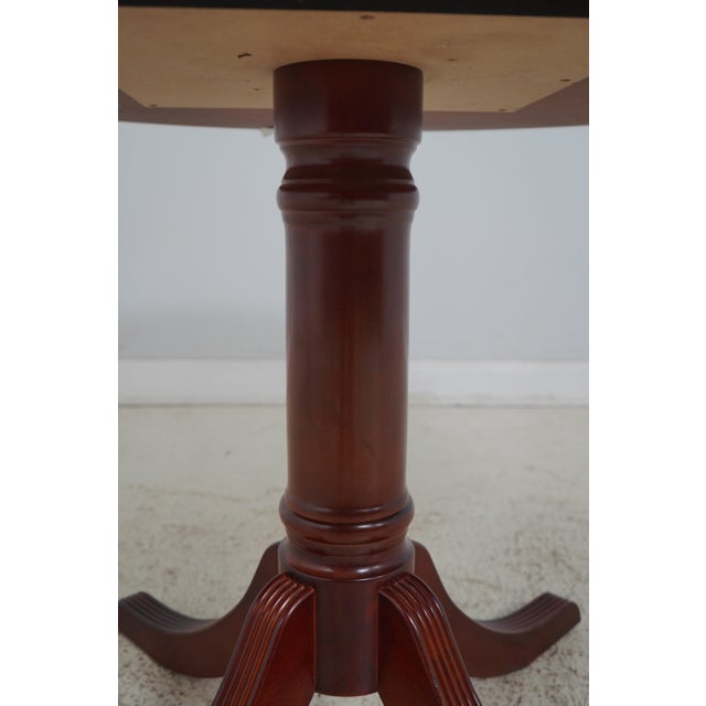 Round Duncan Phyfe Mahogany Finish Dining Table | Chairish