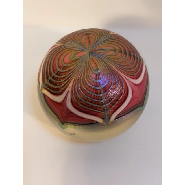1986 Stuart Abelman Art Nouveau Paperweight | Chairish