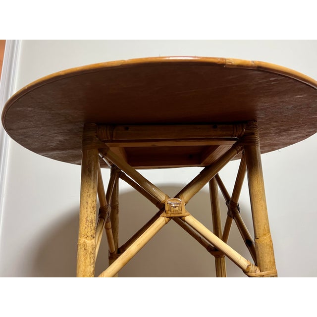 Mid 20th Century Vintage Mottled Bamboo French Directoire Style Bistro ...
