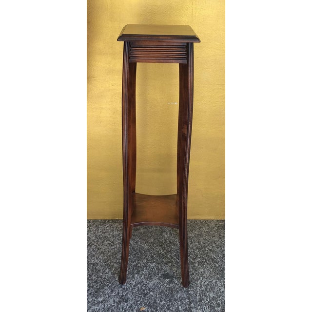 Vintage Flower Column in Wood, 1990s | Chairish