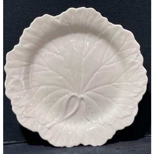 Wedgwood of Etruria & Barlaston White Cabbage Leaf Salad Plate 8" - Set ...