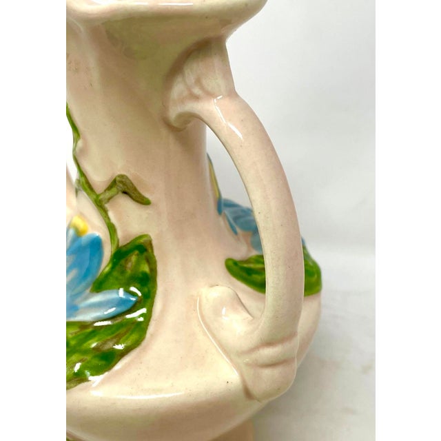 1930s Hull Art Pottery Vase in H-2 Blue Magnolia Pattern | Chairish