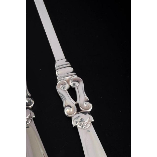 Sterling Silver Lobster Forks by Johan Rohde for Georg Jensen, 1940s ...
