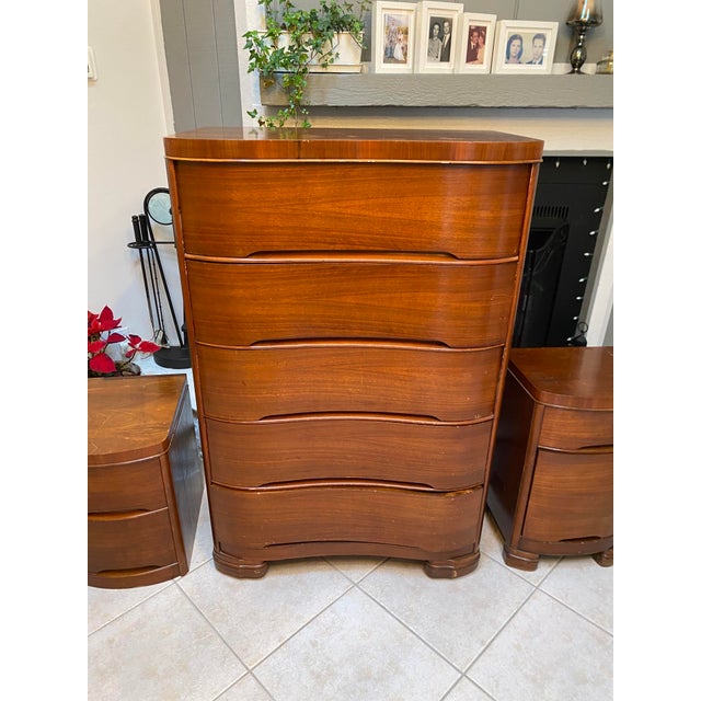 1930s Art Deco Tri Bond Furniture Company Mahogany Set - Set of 4 ...